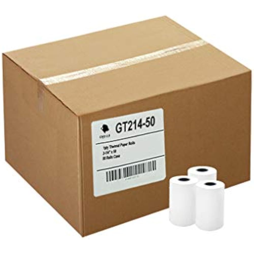 50 Thermal Paper Rolls 2 1 4 X 50 Verifone Vx520 Ingenico Ict220 Ict250 50-thermal-paper-rolls-2-1-4-x-50-verifone-vx520-ingenico-ict220-ict250