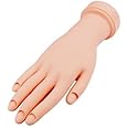 Amazon.com: Soft Plastic Hand Model Nail Art Flectional Flexible ...
