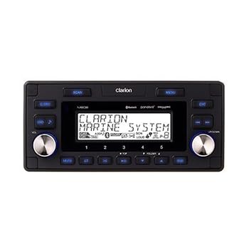 Amazon.com: Clarion M608 Marine In-Dash 4-zone SIRIUS/XM-ready Digital ...
