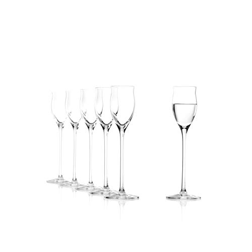 Stolzle Lausitz Quatrophil German Made Crystal Grappa Glass, Set of 6 ...