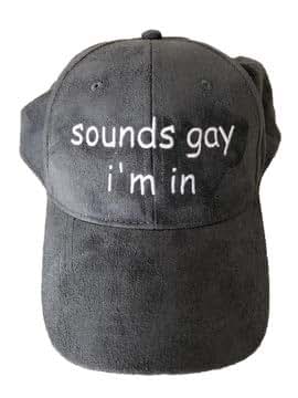 Gay Hat - Sounds Gay I'm in - Funny Gift for Pride, LGBT, Lesbian ...