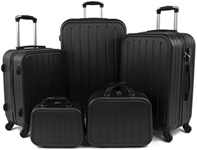 Limra Luggage Trolley Bags Set Of 5 Pcs 28 Inch Inch Black LMA-1077 ...