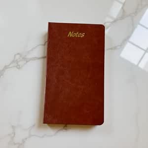 Cubic A7 Palm-Sized Leather Journal – Premium Softbound Notebook for ...