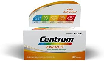 Centrum Energy Multivitamin Supplement Tablets with Vitamins, Iron ...
