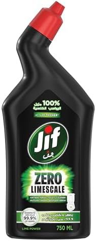 JIF Toilet Cleaner, for 100% limescale removal, Ocean Power, Disinfects ...