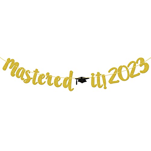 Mastered It 2023 Banner, Graduation Sign, Class of 2023 Congrats Grad ...