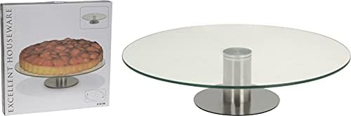 Galvog® Rotating Turntable Serving Tray | revolving Cake platter 30cm ...