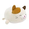 Linzy Plush 15" Smoochy Pals Beige Kawaii Cat, Ultra Soft Stuffed ...
