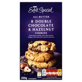 ASDA Extra Special Belgian Double Chocolate & Hazelnut Cookies 200g ...