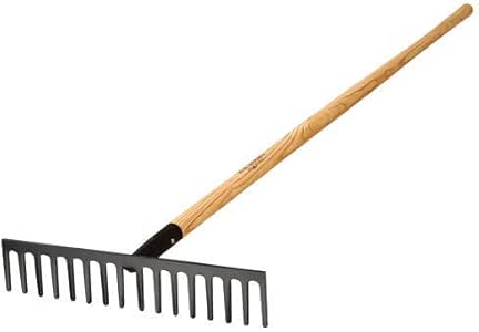 Amazon.com : A.M. Leonard Straight Rake with Ash Handle - 16.5 Inches ...