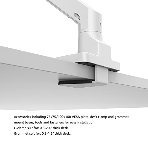 BEWISER Heavy Duty Monitor Arm Ultrawide Monitor Mount for 34-49 inches ...