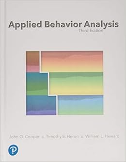 Applied Behavior Analysis: Amazon.co.uk: Cooper, John, Heron, Timothy ...