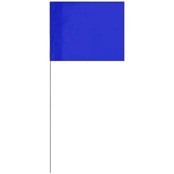 Amazon.com : Marking / Survey Flags, 4" x 5" w/21" wire, several colors ...
