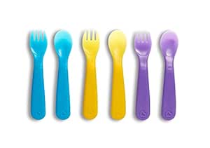 Amazon.com : Munchkin ColorReveal Color Changing Toddler Forks & Spoons ...
