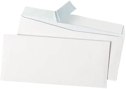 Office Impressions Peel Seal Windowless Envelope 4-1/8" x 9-1/2" White ...