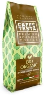 Caffè Testa Organic Coffee Beans 250g – Certified Organic Blend, Slow ...