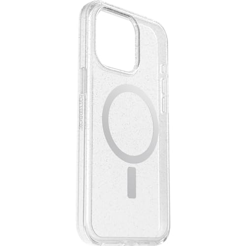 OtterBox iPhone 15 Pro MAX (Only) Symmetry Series Clear Case - STARDUST (Clear/Silver), snaps to ...