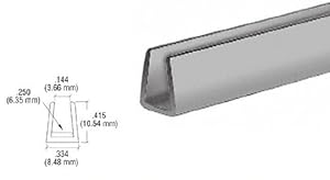 Amazon.com: CRL 1/4" Gray Plastic U-Channel - 12 ft Long: Home Improvement