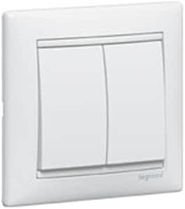 Legrand/Bticino – Valena White Double Switch - - Amazon.com