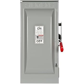 Siemens HNF363 100-Amp 3 Pole 600-volt 3 Wire Non-Fused Heavy Duty ...