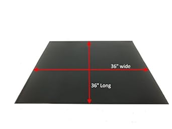 Amazon.com: 1/8" thk x 36" x 36" Commercial Grade Black Neoprene with ...