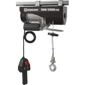 Strongway Electric Cable Hoist - 1100-Lb. Single Line Capacity, 2200-Lb ...