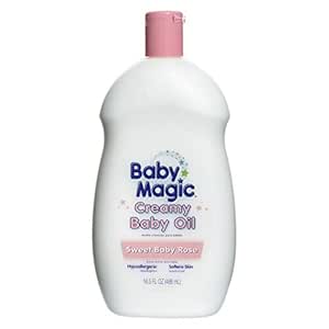Amazon.com : Baby Magic Creamy Baby Oil, Sweet Baby Rose, 16.5 fl oz ...