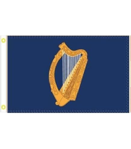 Fyon Presidential Flag Of Ireland With Alternate Official State Harp ...