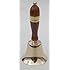 Traditional school library hand bell with wooden handle: Amazon.co.uk ...