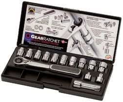 KD 8914 GearRatchet 14pc. Vortex Metric Socket Set System: Pass Thru ...
