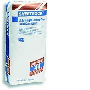 USG 384210060 18Lb Bag Easy Sand 45 Min Joint Compound Powder: Amazon ...