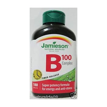 Amazon.com: Jamieson B Complex 100mg Time Released Bonus 120 Count ...