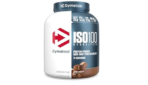 Dymatize Nutrition ISO 100, Whey Protein Powder, Gourmet Chocolate, 5 ...