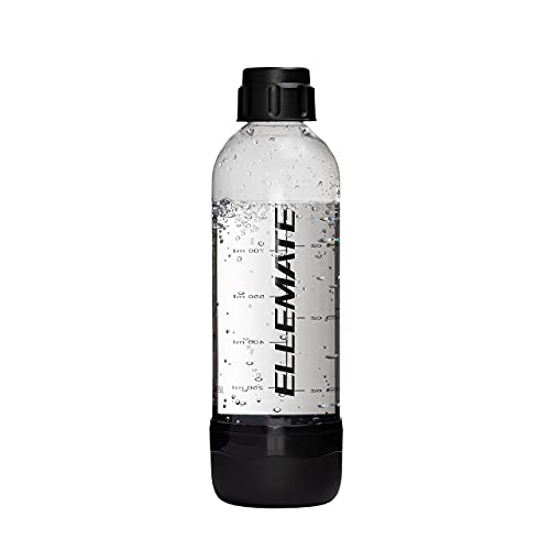 Ellemate Dynamic (Black) - Soda Maker/Cordless, Adjustable Fizz Levels for ANY Liquid/Make Sodas ...