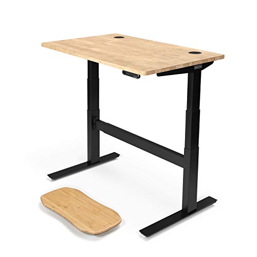 UPLIFT Desk - V2 Natural Rubberwood Solid Wood Desktop Standing Desk ...