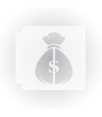 Dollar Stencil Dollar Sign Money Symbol DIY Cookie Wall Craft Stencil