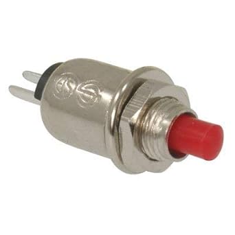 Switch Push Button OFF (ON) Single Pole, Single Throw Round Plunger 0 ...