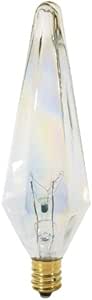 Satco S3745 120V Candelabra Base 40-Watt HX10.5 Light Bulb, Clear ...