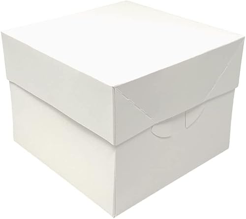 سعر Decoracion Dulce - Pack of 10 white cake boxes with lids (12 x 12" x 6") فى السعودية ...