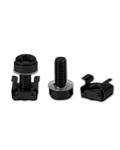 【50 Pack】 M6 x 16mm Rack Mount Cage Nuts and Screws & Washers for Rack ...