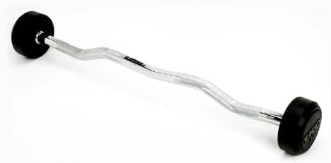 Amazon.com : Rubber Curl Barbell 40 lbs : Weight Bars : Sports & Outdoors
