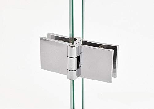 Set of 8 NUZAMAS Glass Door Hinges, 5mm-8mm Adjustable Rectangle Clamp ...