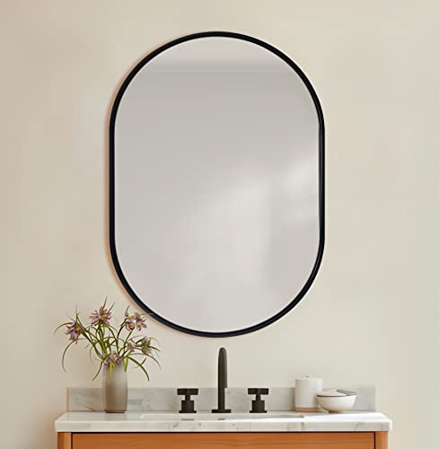 Mua ANDY STAR Oval Mirrors for Bathroom, 20x30 Inch Black Pill Shaped ...