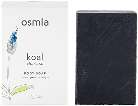 Osmia Koal Body Soap Bar - Moisturizing Olive Oil, Soothing Coconut ...