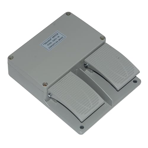 YDT1-16 380VAC 10A Dual Foot Switch Pedal Two Pedal Board Foot Operated Pedal Controller Power ...