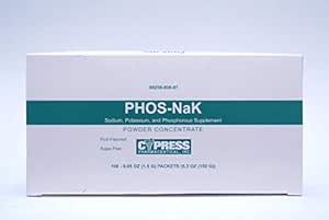 Amazon.com: Phos-NaK Dietary Supplement Sodium/Potassium/Phosphorus 160 ...