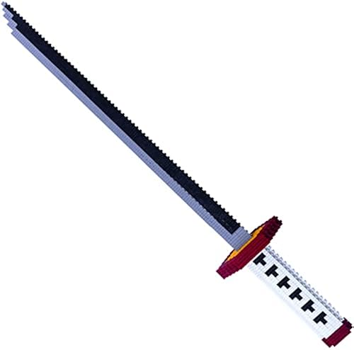 NC 392Cool Zenitsu Sword Splicing Building Block Model,Tanjiro's Sword ...