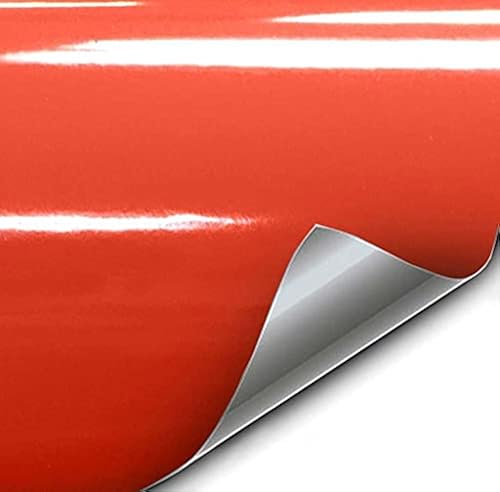 VViViD+ Premium Vinyl Wrap Film (10ft x 5ft, Gloss Arancio Argos Red ...