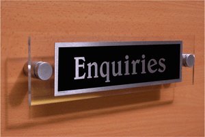 enquiries – door sign – BigaMart