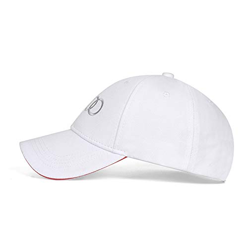 Logo Embroidered White Color Adjustable Baseball Caps for Men and Women ...
